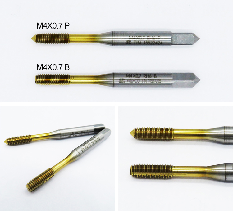 TOSG TiN coated fluteless tap TIN-NRT