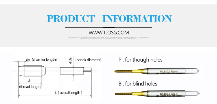 TOSG Fluteless Tap for Small Diameter Threads IT-EXS-NRT